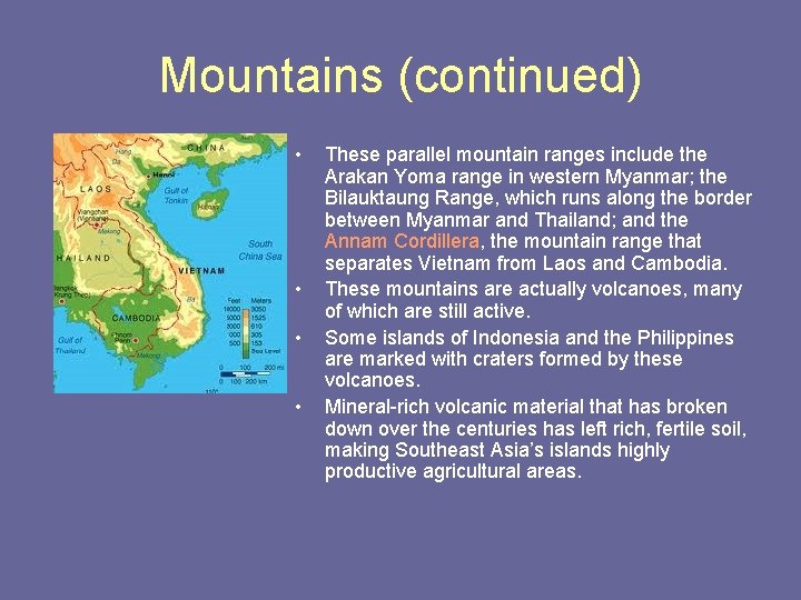 Chapter 29 1 The Physical Geography of South