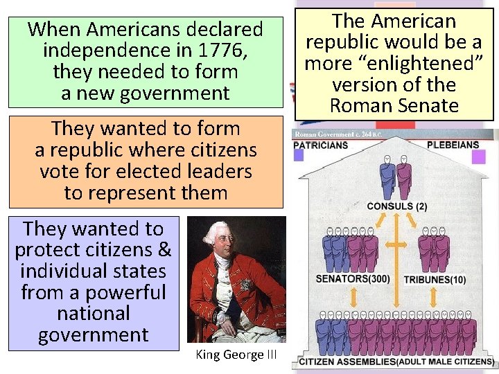 When Americans declared independence in 1776 they needed