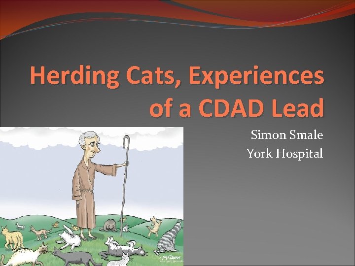Herding Cats Experiences of a CDAD Lead Simon