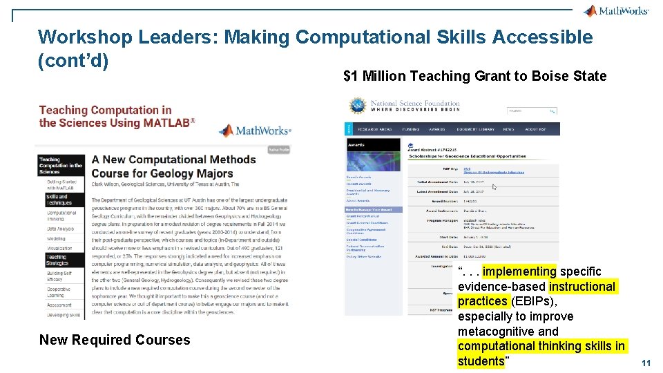 Computational Thinking Teaching MATLAB and You Lisa Kempler