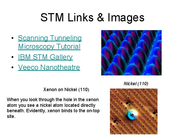 Scanning Probe Microscopy Binnig Rohrer Nobel prize 1986