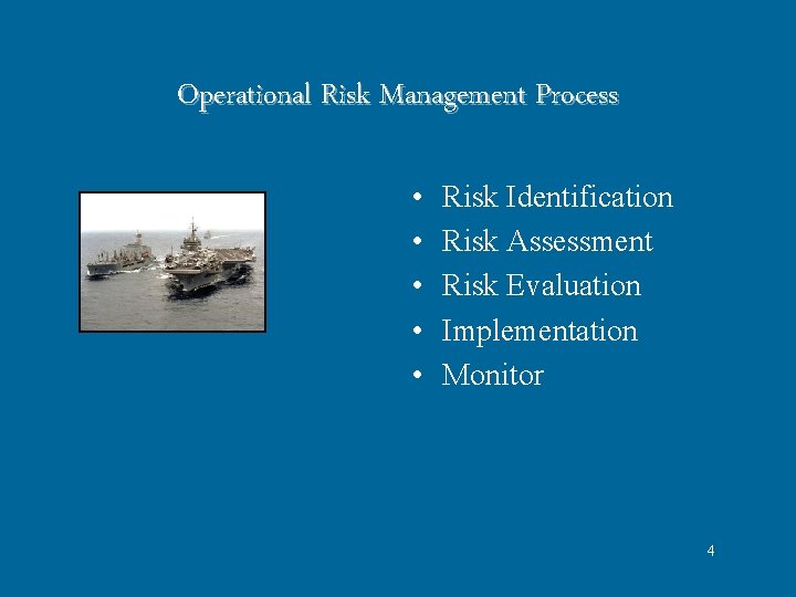 Operations Risk Management Planning Template for Underway Replenishment