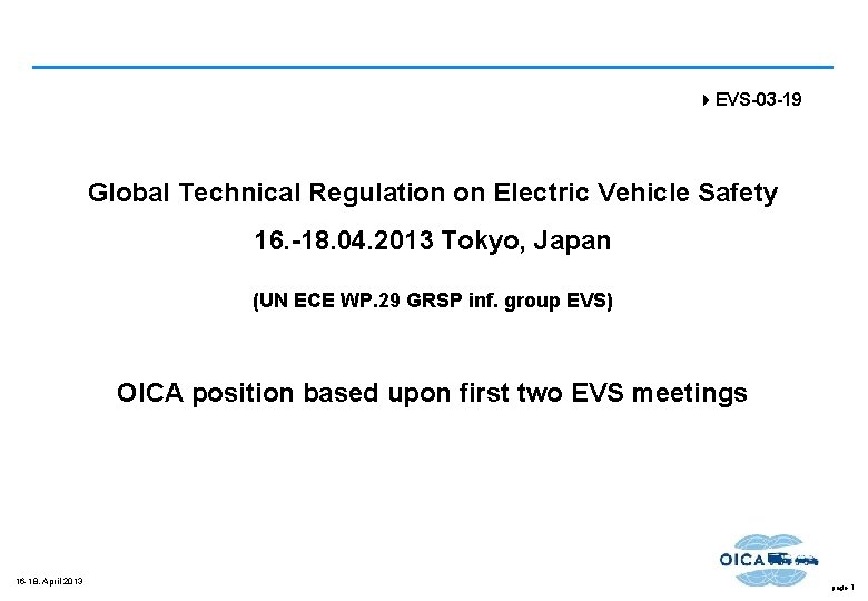 4 EVS03 19 Global Technical Regulation on Electric