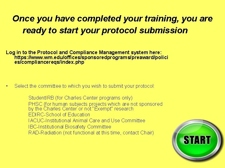 The Compliance Protocol Submission Process A how to