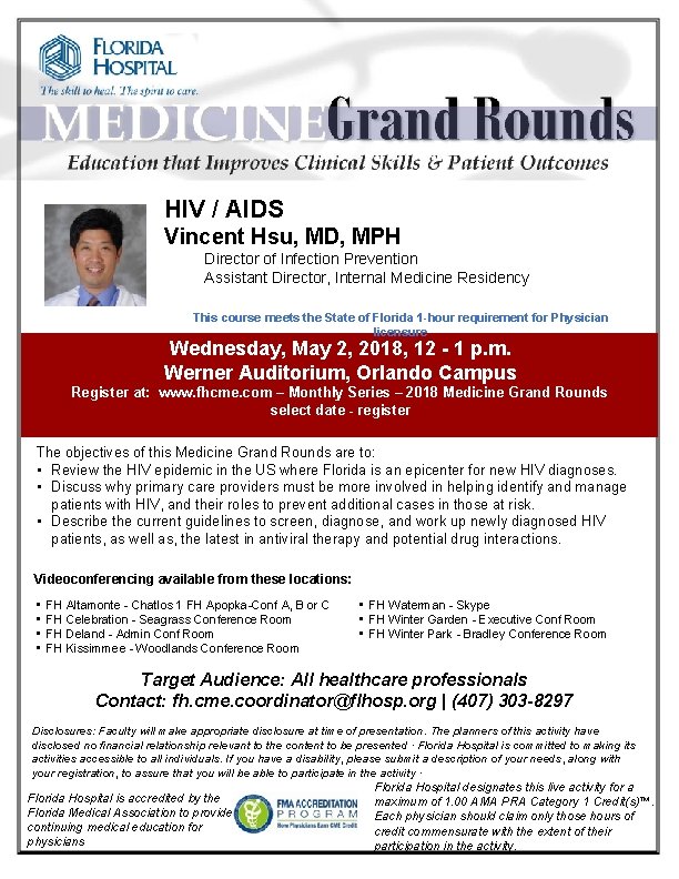 HIV AIDS Vincent Hsu MD MPH Director of