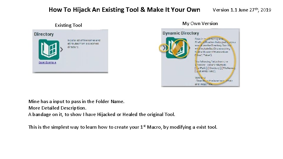 How To Hijack An Existing Tool Make It