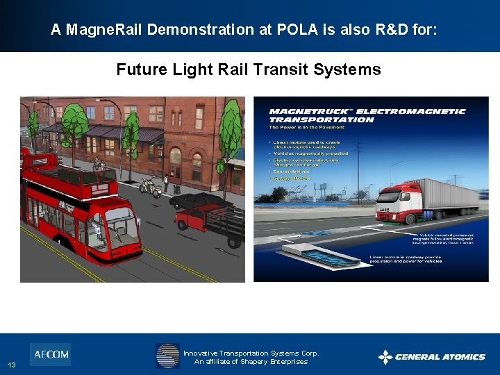 Magne Rail Zero Emissions Demonstration MultiProjects Overview October
