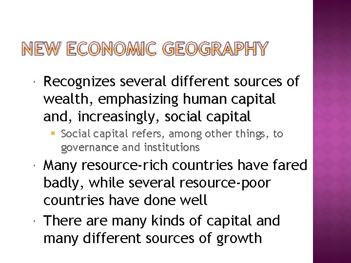 INTERNATIONAL EXPERIENCES WITH THE MANAGEMENT OF NATURAL RESOURCES
