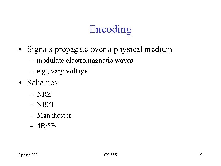 11 Physical Layer Outline Building Blocks Shannons Theorem