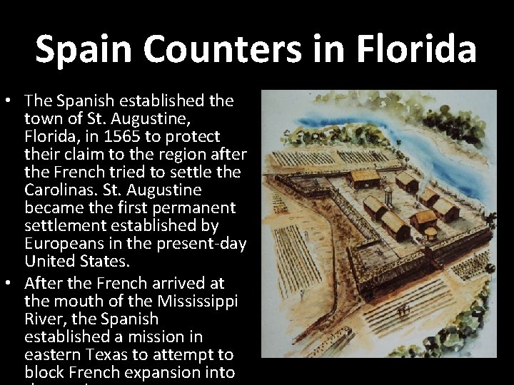 Settlement in North America French Spanish and English