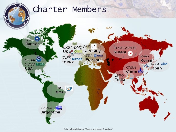 International Charter Space and Major Disasters History Operations