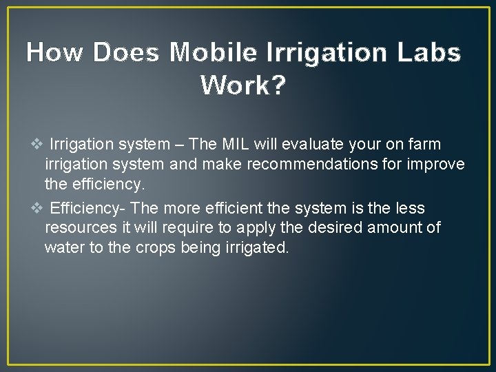 Mobile Irrigation Labs David De Maio Palm Beach