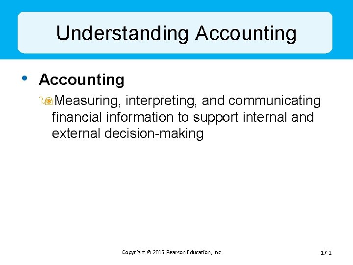 Understanding Accounting Accounting 9 Measuring interpreting and ...