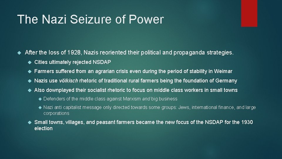 The Nazi Seizure of Power 1930 1933 Daily