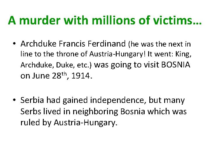 Unit 11 World War I Its Aftermath 1914