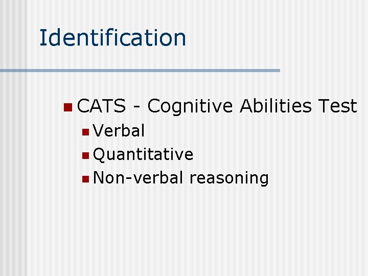 Chandler Unified School District CATS Program Chandler Academically