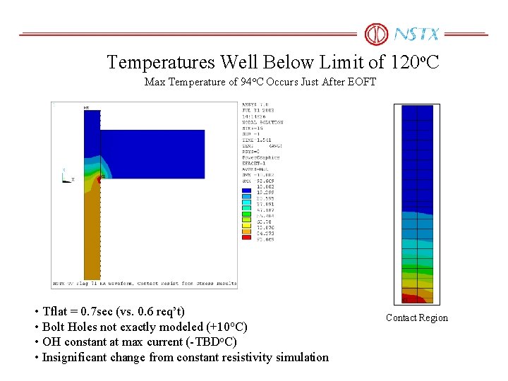 NSTX TF Flag Joint Design Review SUMMARY C