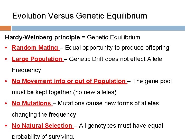 CH 16 EVOLUTION OF POPULATIONS Crash Course Population