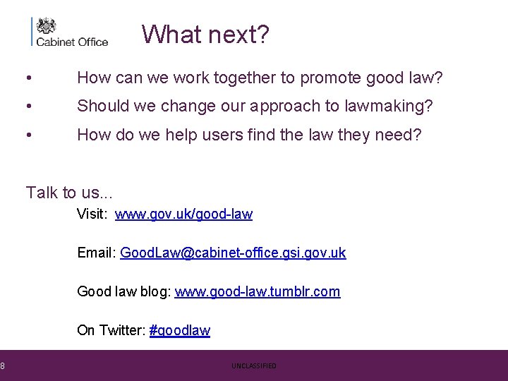 GOOD LAW How can it contribute to inclusion