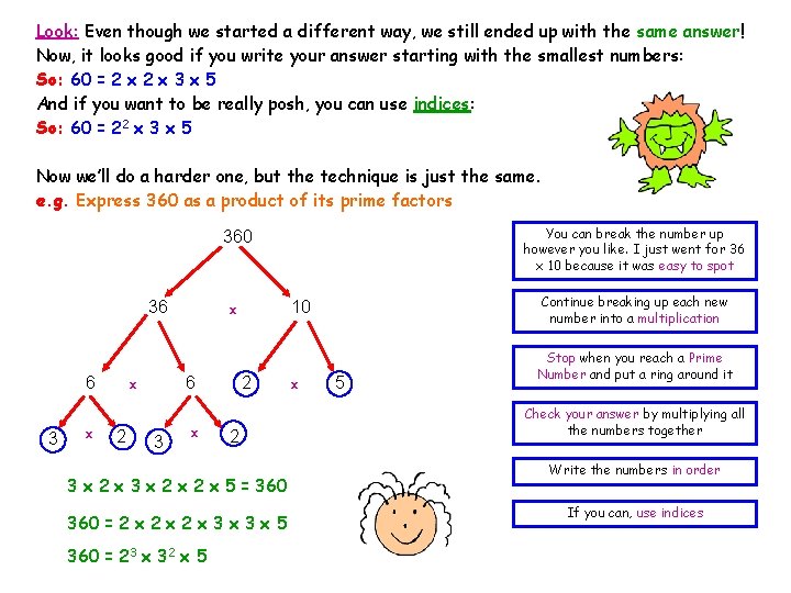 Mr Fs Maths Notes Number 2 Prime Factors