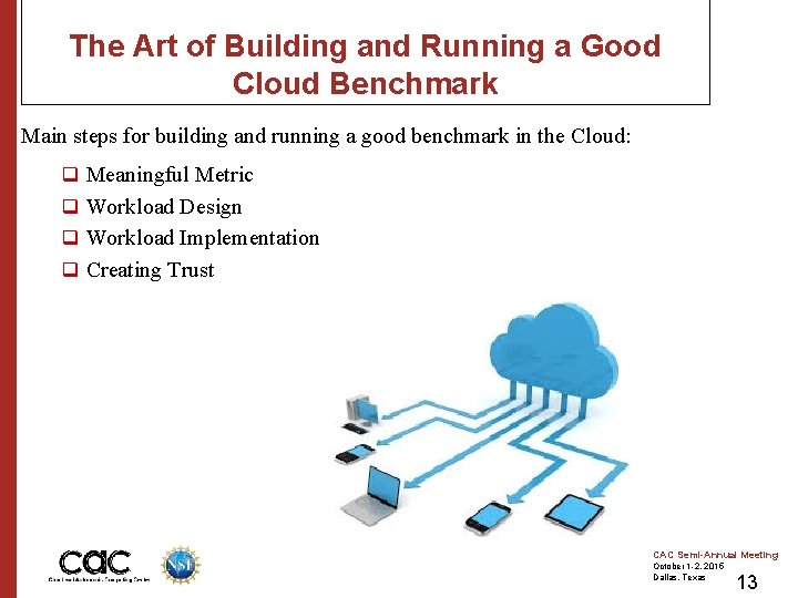 Cloud Benchmarking Tools and Challenges Advisor Dr Yong
