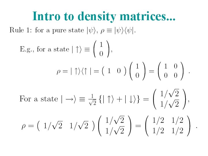 Quantum Measurements some technical background AKA the boring