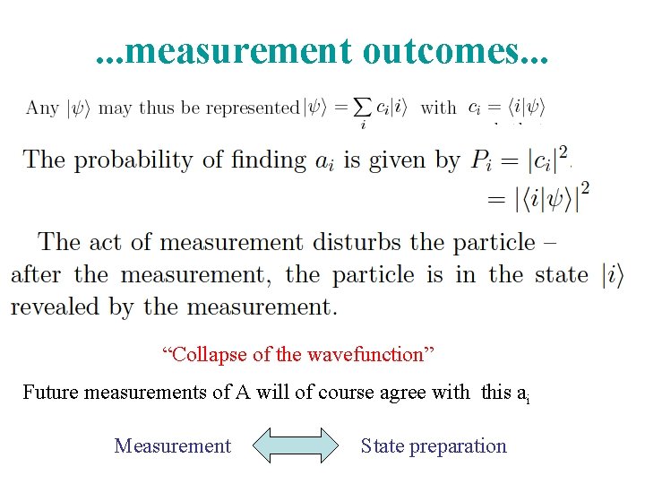 Quantum Measurements some technical background AKA the boring