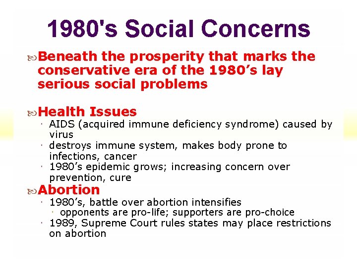 Mitten CSHS AMAZ History Semester 2 1980s Social