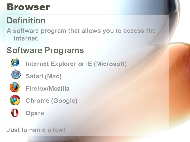 Google Yahoo and More Internet and Searching Basics