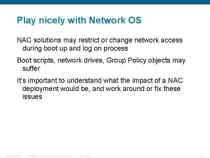 Protecting your network with Network Admission Control Design