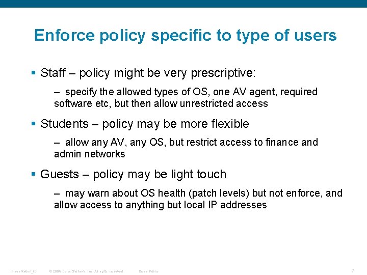 Protecting your network with Network Admission Control Design