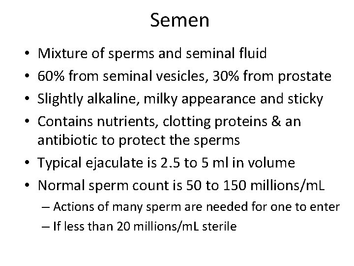 FEMALE AND MALE REPRODUCTIVE SYSTEMS MALE GENITAL ORGANS