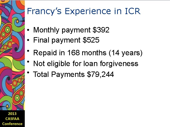 IBR ICR PAYE What the difference Presented by