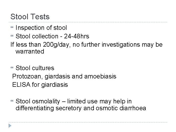 BSG Guidelines 2003 for the Investigation of Chronic
