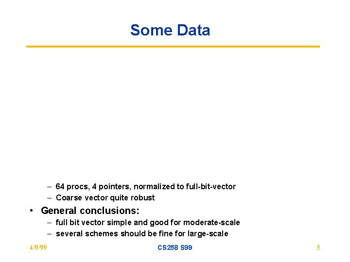 Scalable CCNUMA Design Study SGI Origin 2000 CS