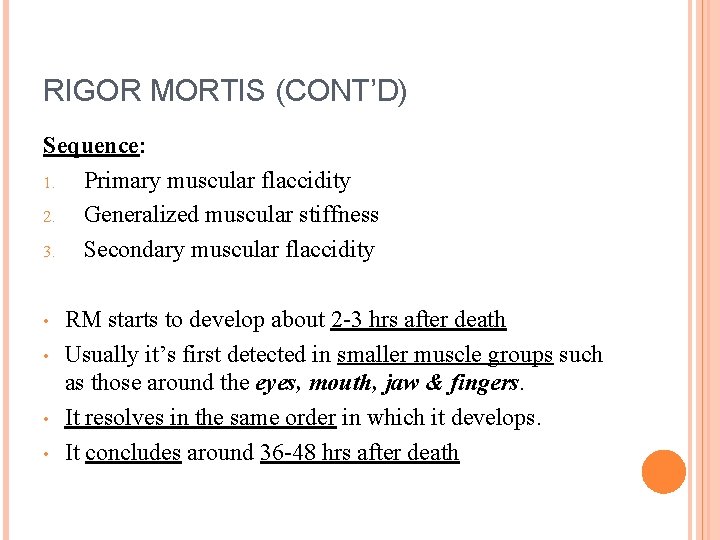 DEATH POSTMORTEM CHANGES Mohammed Bader 5 th year