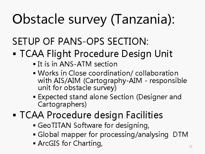 ICAOAFPP Quality Assurance for Instrument Flight Procedure Implementation