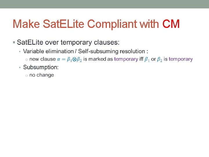 Efficient SAT Solving Under Assumptions Alexander Nadel 1