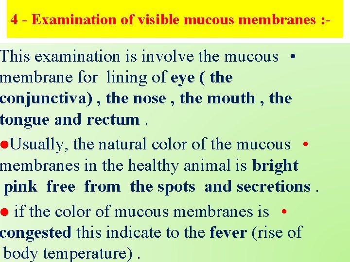 Health and disease signs in farm animals health