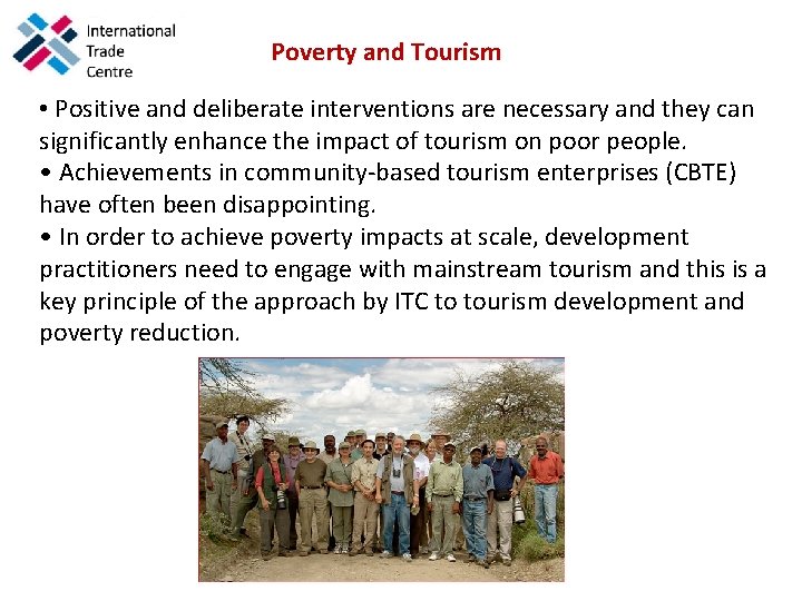 INCLUSIVE TOURISM OPPORTUNITY GUIDELINES FOR THE TOURISMLED POVERTY
