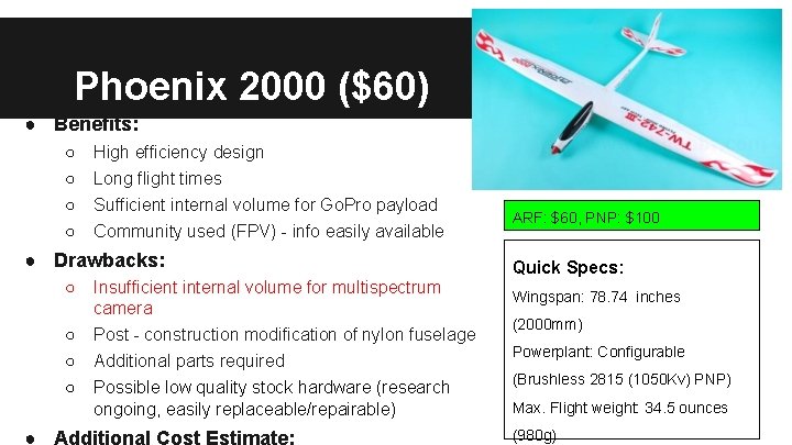 Subsystem Design Review P 14231 UAV Aerial Imaging