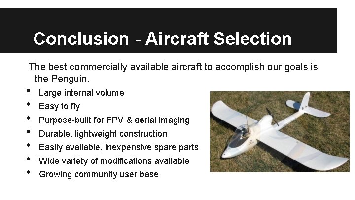 Subsystem Design Review P 14231 UAV Aerial Imaging