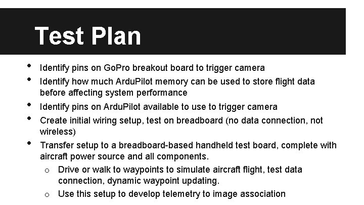 Subsystem Design Review P 14231 UAV Aerial Imaging