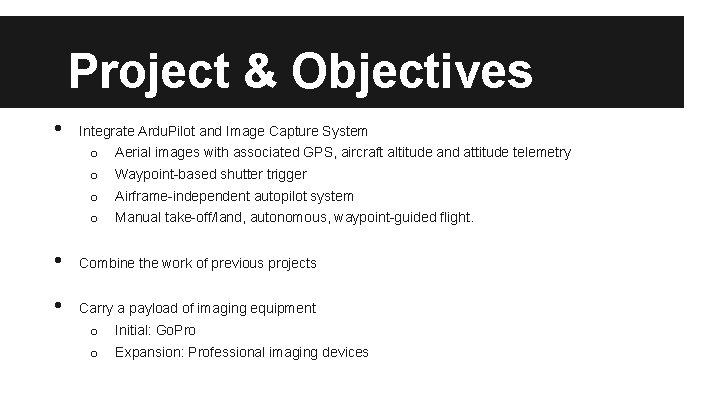 Subsystem Design Review P 14231 UAV Aerial Imaging