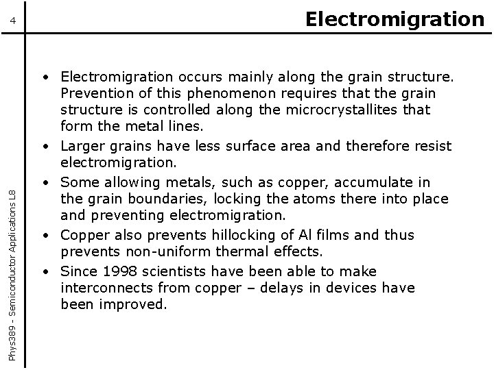 Phys 389 Semiconductor Applications L 8 1 Lecture