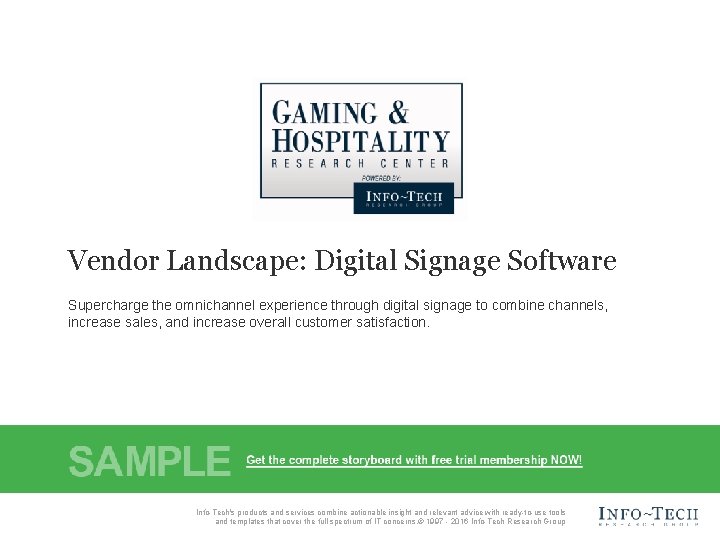 Vendor Landscape Digital Signage Software Supercharge the omnichannel