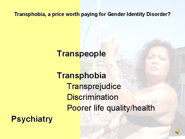 Transphobia a price worth paying for Gender Identity