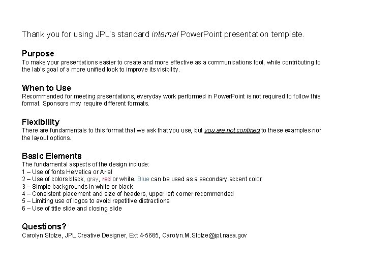 Internal Power Point Presentation Template White background 4