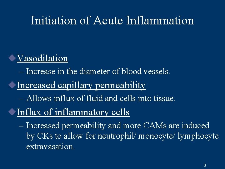 Inflammation and Chemokines Robert Beatty MCB 150 1