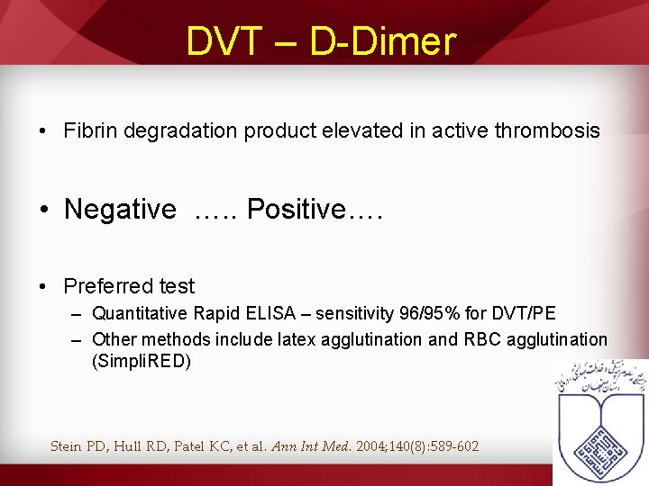 Venous Thrombosis in Pregnancy Dr R sami Pulmonologist